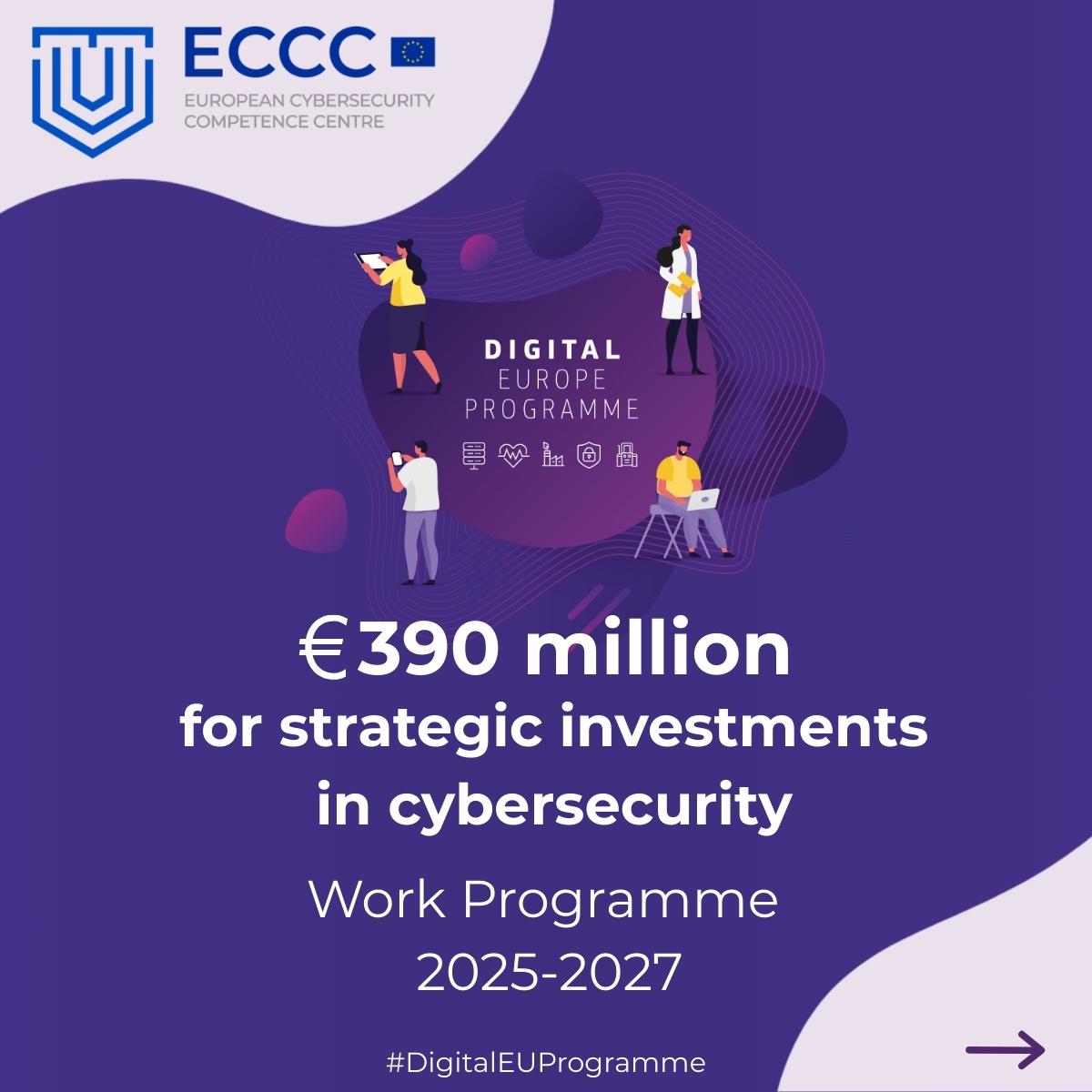ECCC to finance EUR 390 million in cybersecurity projects under Digital Europe Programme for ...